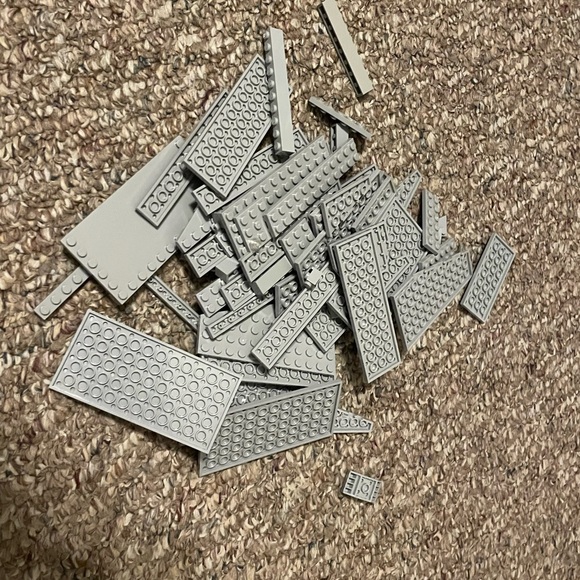 Lego | Toys | Lego Gray Building Plates Various Sizes | Poshmark
